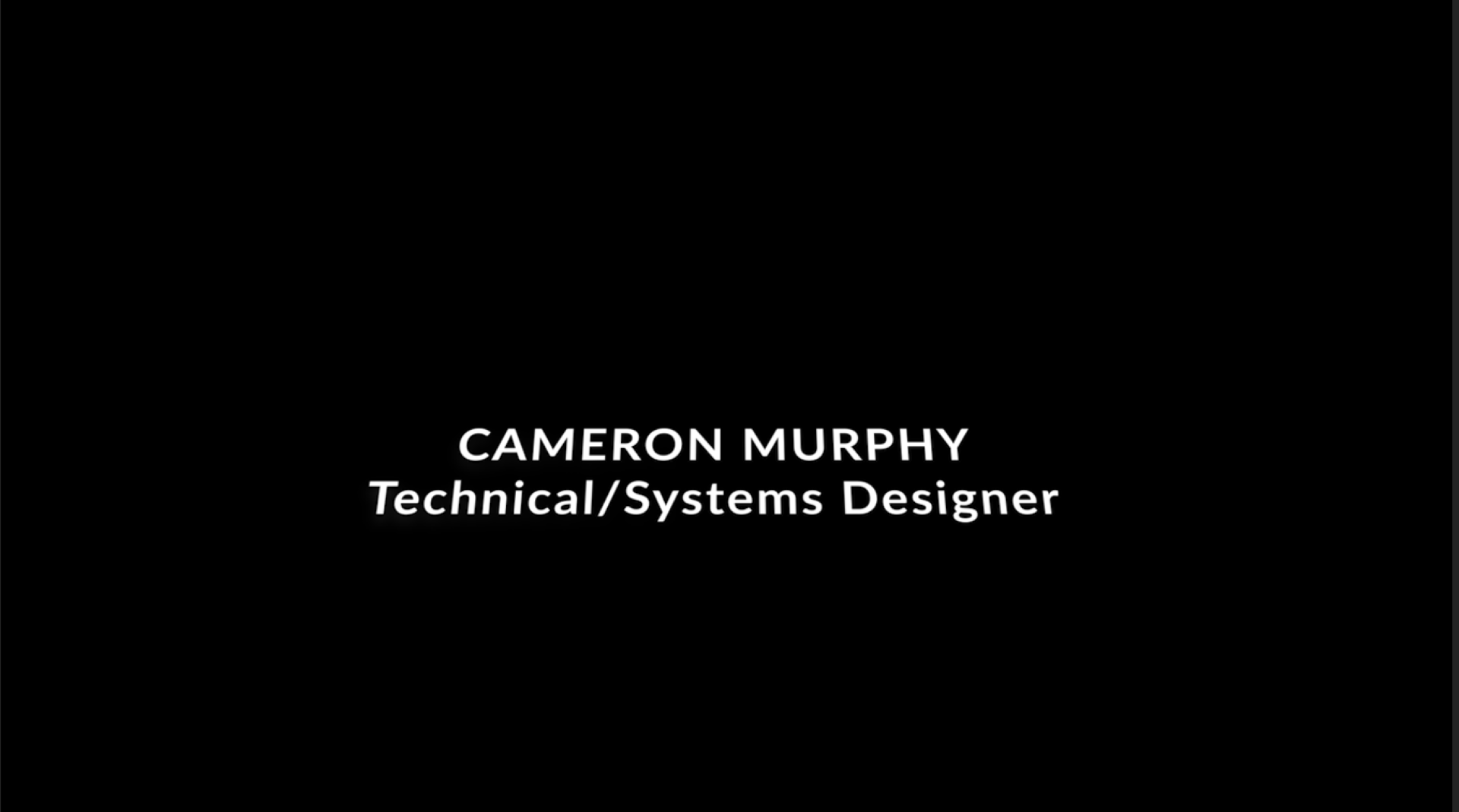 Senior Show @ Game Studio Experience – Champlain College Graduate Reel (Cameron Murphy) - Senior ...